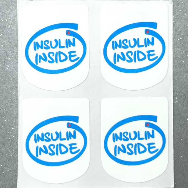 Insulin Inside Stickers (Set of 4) | Type One Stickers